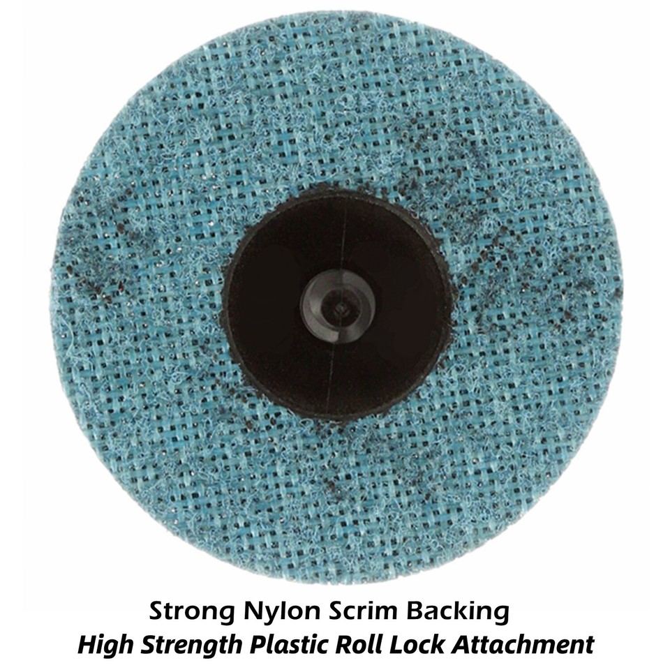25pcs 3 inch Fine Surface Prep Roll Lock Sanding Disc Pads Die Grinder ...