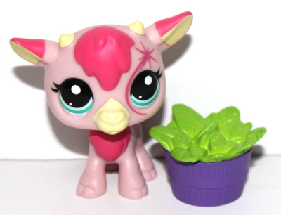 NEW Littlest Pet Shop GOAT Toy Figure G7 #84 Pink Goat Series 2 | eBay