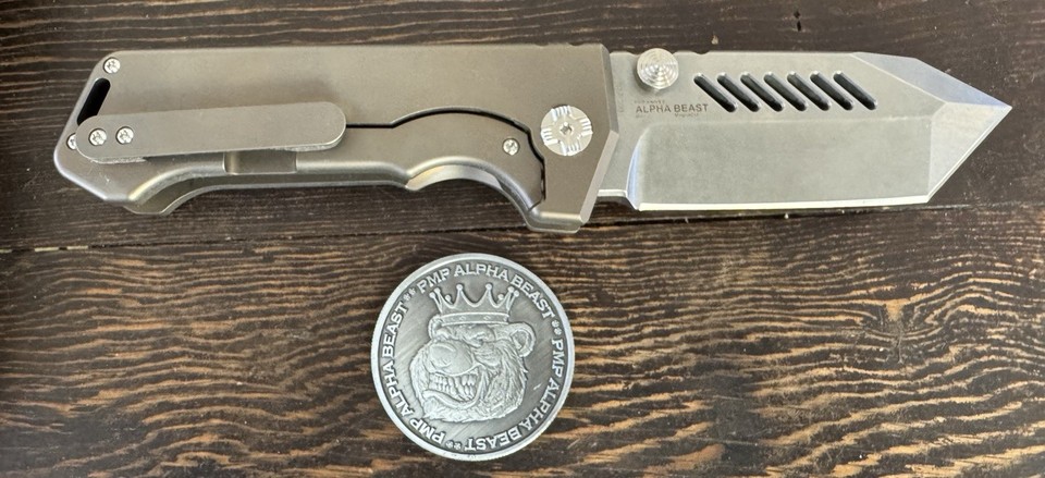 PMP Knives - ALPHA BEAST - Gen 2 - Titanium Scales, Magnacut Blade ...