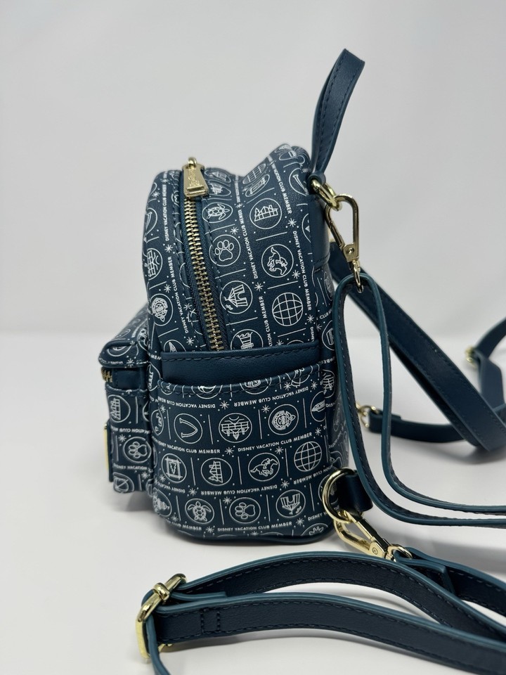 Loungefly Disney Vacation Club DVC Member Resorts Blue Mini Micro ...