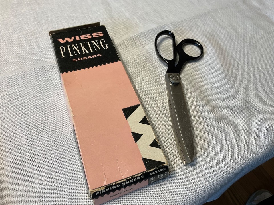 Wiss Pinking Shears Scissors Sewing 7.5” Model CB7 Zigzag Tailor USA | eBay