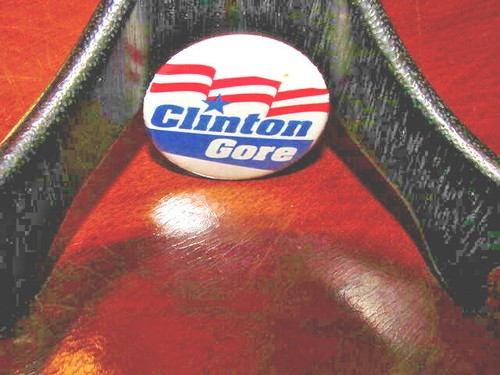 1992 CLINTON / GORE CAMPAIGN BUTTON LAPEL HAT PIN 1 3/4 INCH | eBay