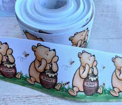 7/8" ,1 1/2", 3" Classic Winnie The Pooh Grosgrain Ribbon ~3 Yards Pooh ...