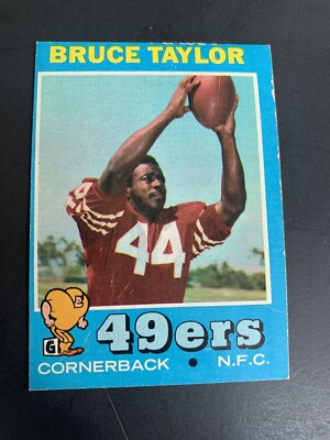 1971 Topps Football #239 Bruce Taylor EX/EX+ Niners Boston U Set Break ...