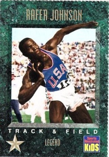 Rafer Johnson 1994 Sports Illustrated for Kids SI Legends track & field ...