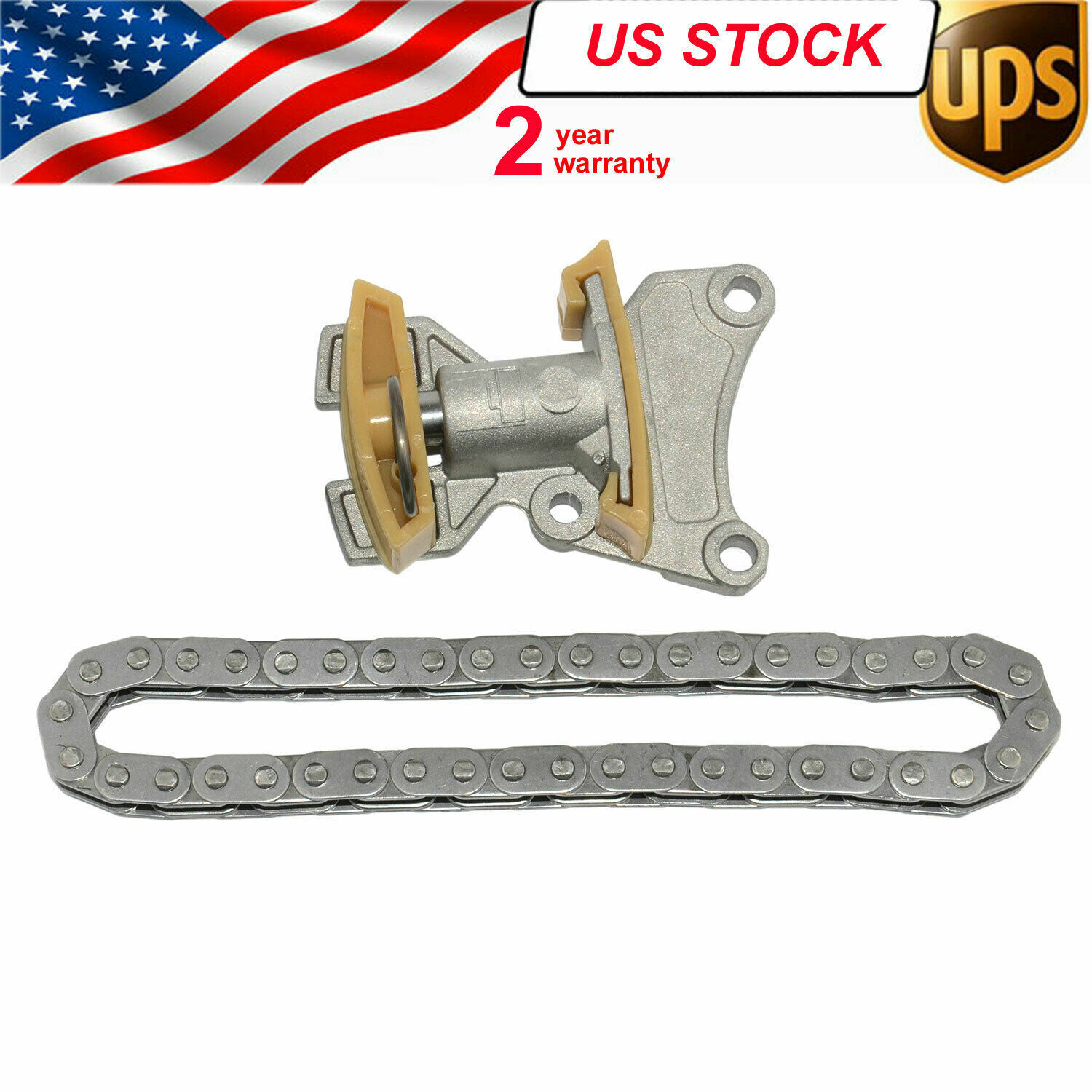 2X Timing Chain Tensioner & Chain KIT for Audi A4 VW 2.0 T 06D109229B ...