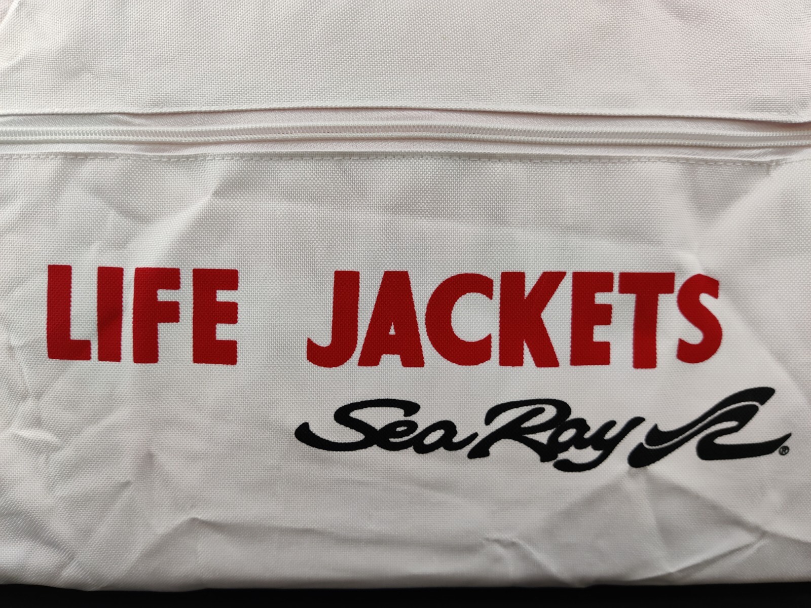 Sea Ray Life Jacket Storage Bag Preserver Vest Boat Marine White Heavy ...