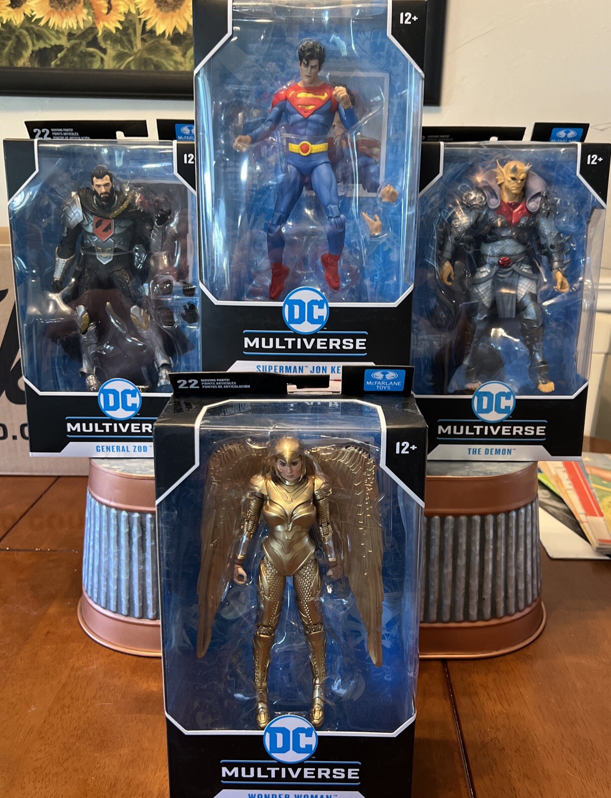 DC Multiverse LOT OF 4 General Zod | The Demon | Superman Jon Kent ...