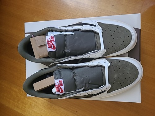 Travis Scott x Air Jordan 1 OG SP Low Reverse Olive / Medium Olive US10 ...