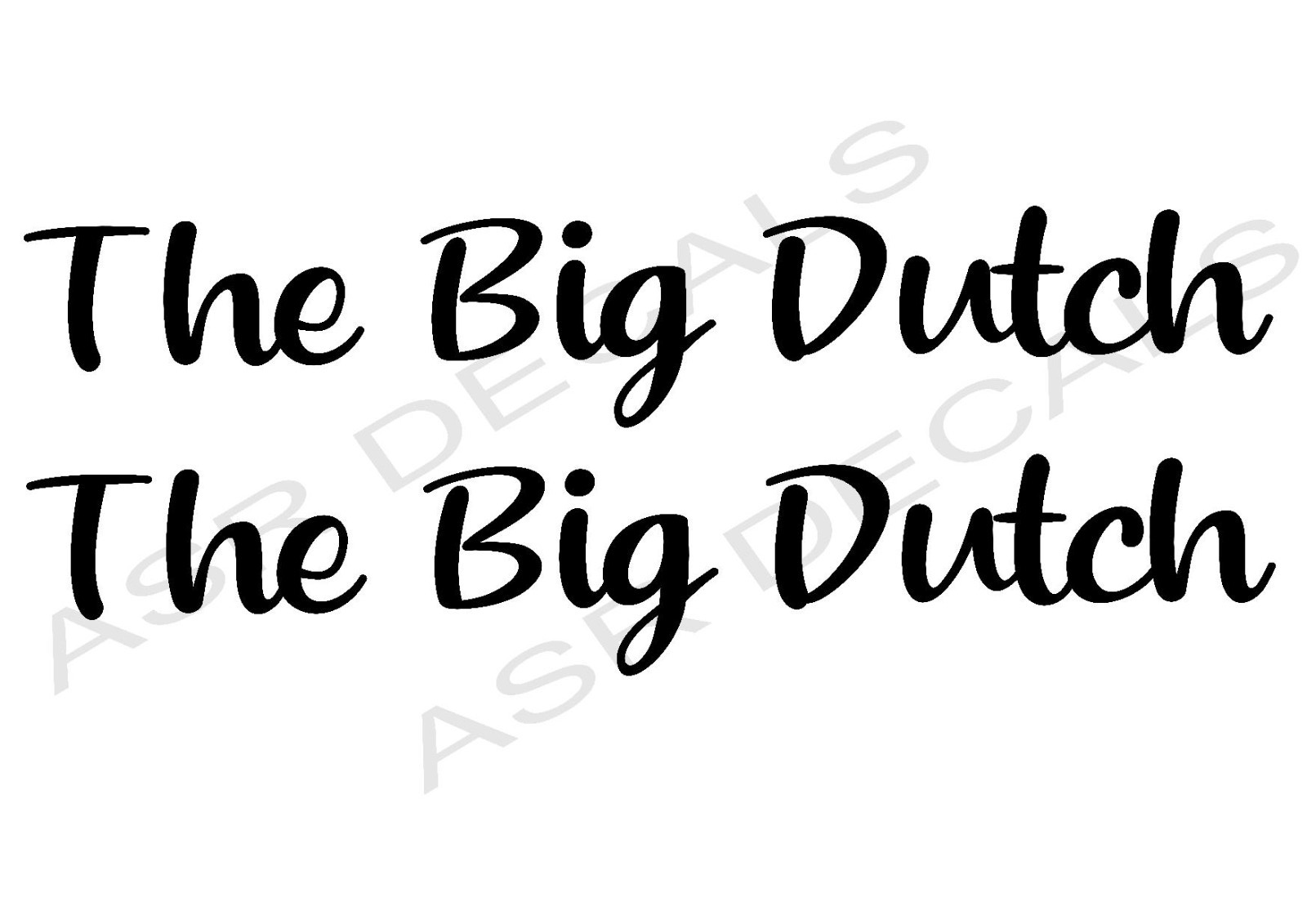 THE BIG DUTCH x2 Truck decal sticker trucking haulage road car driver ...