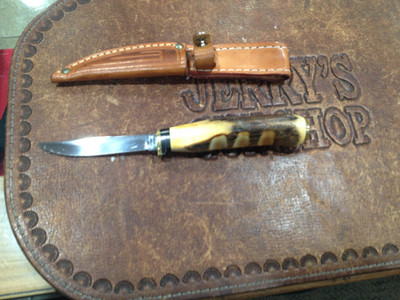 VINTAGE 1975 CASE XX M5F SS Fixed Blade Knife With Sheath. See Pictures ...