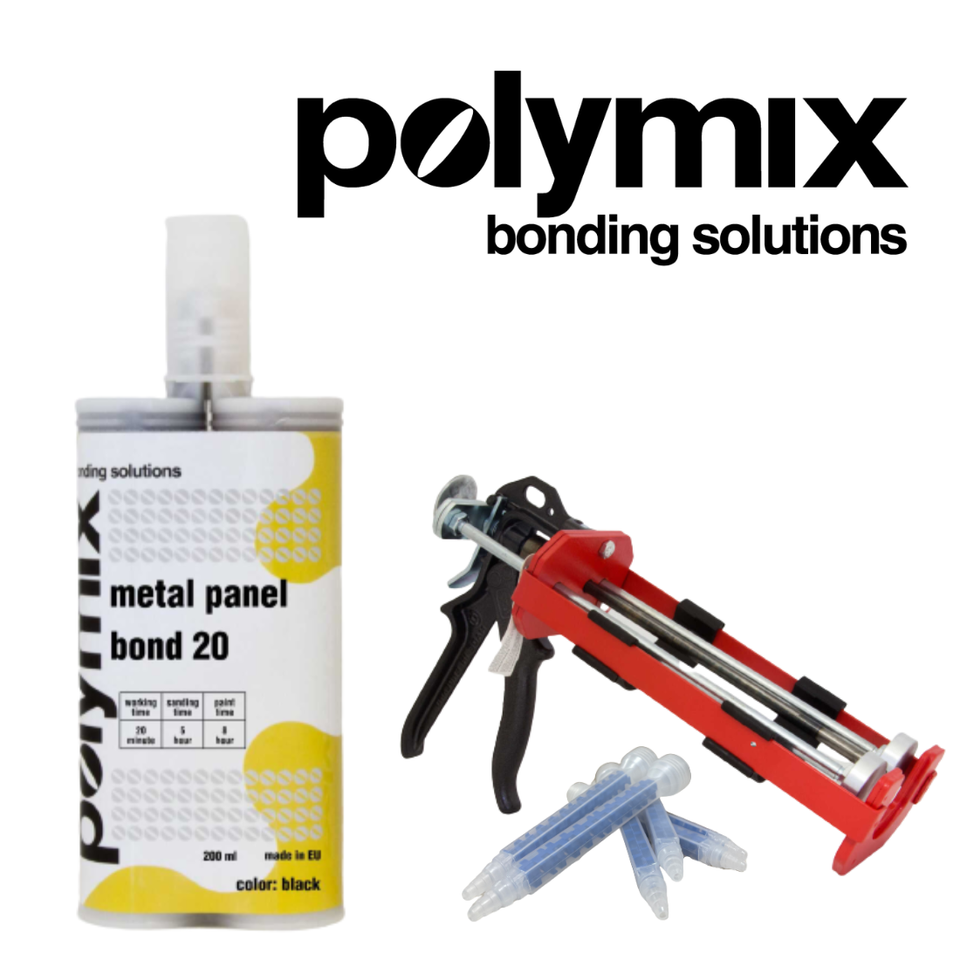 Polymix Black Metal Panel Bond 20 Minute Cartridge 200ml | eBay