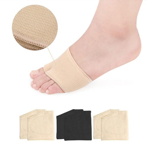 1pair Natural Black Metatarsal Pads Half Sock Calluses Toe Pad Women ...