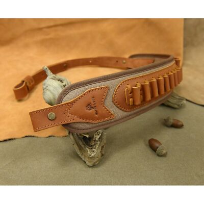 New Canvas Gun Shell Holder Slots Sling Shotgun Strap .22LR .30/30 .308 ...