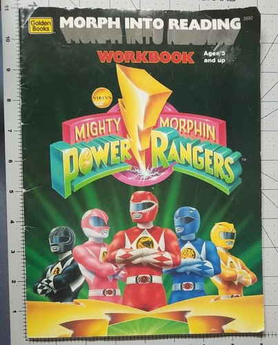 Mighty Morphin Power Rangers Coloring Book Morph Into Reading Golden ...