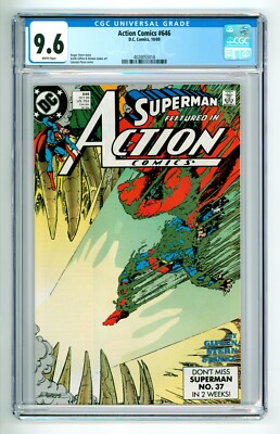 Superman Action Comics #646 George Perez Cover DC Comics ©1989 CGC 9.6 ...