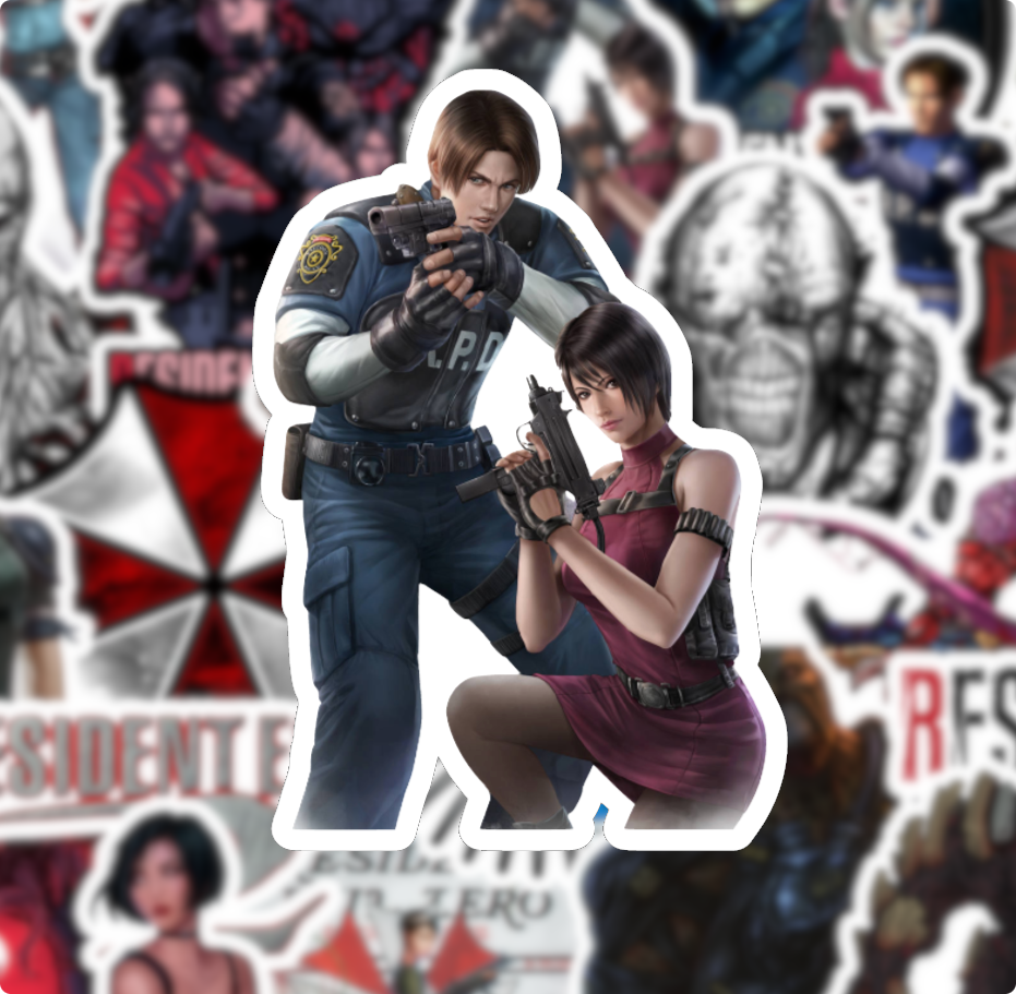 25/50 Piece Resident Evil Sticker Pack - Waterproof Vinyl - Nemesis ...