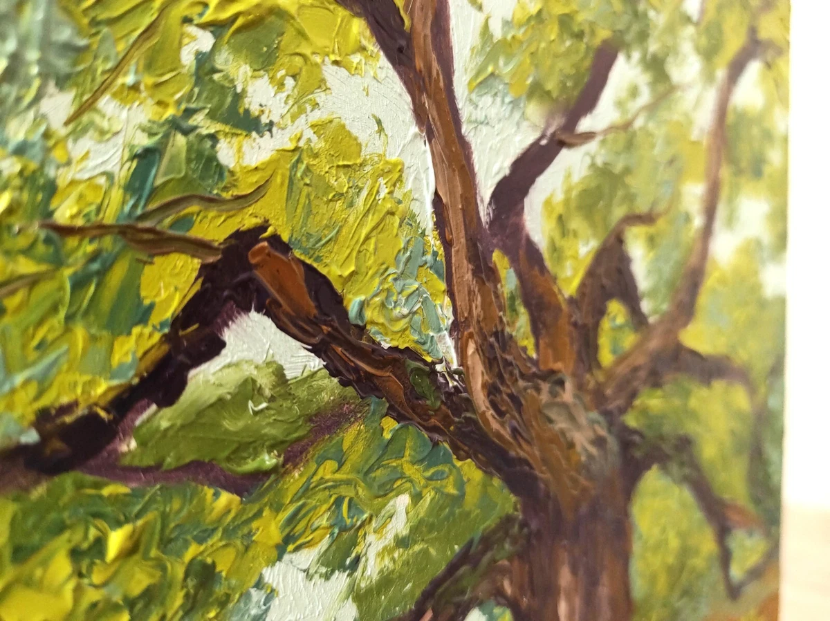 Abstract Oak Tree Paintings