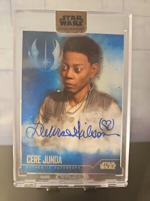 Star Wars Topps Stellar Cere Junda Debra Wilson Autograph Card 7/25 | eBay
