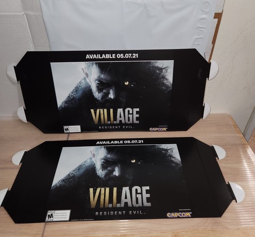 (2) Resident Evil Village Advertising Display Posters 18½"×9" | eBay