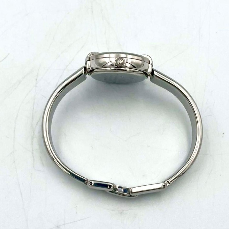 Gucci 1400L Watch Quartz Black Dial Silver Bangle Watch Vintage Rare | eBay