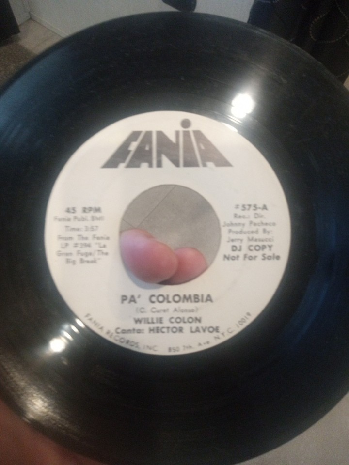 Willie Colon Pa' Colombia/Sigue Feliz Fania 575 DJ Copy Rare | eBay