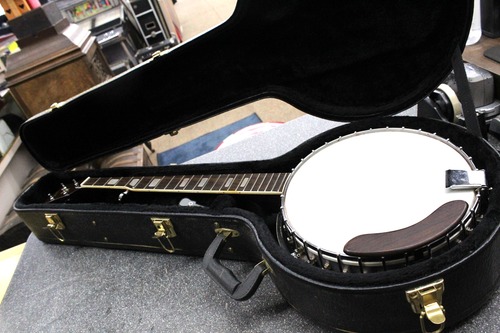 1970's Made in Japan Lyle 5 string resonator Banjo w/Hardshell LOWEST ...