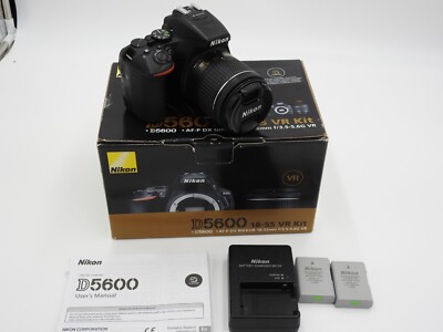 Nikon D5600 DSLR 24.2MP Camera with 18-55mm Lens, shutter count 9K ...