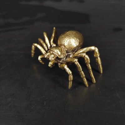 Copper Spider Ornament Animal Bronze Artifact Spider Figurines | eBay UK