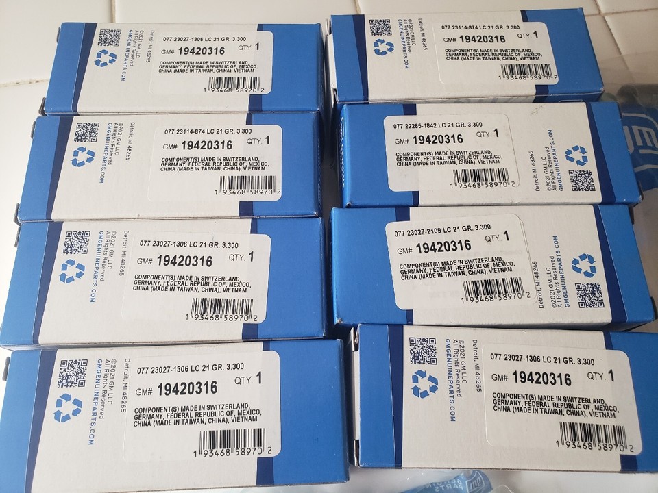 OEM GENERAL MOTORS 6.2L FUEL INJ 19420316 12698483 12692520 12690933 ...