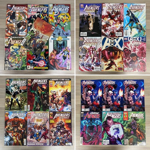 BUNDLE OF 25 MARVEL COMICS COMIC BOOKS THE AVENGERS CAPTAIN AMERICA ...