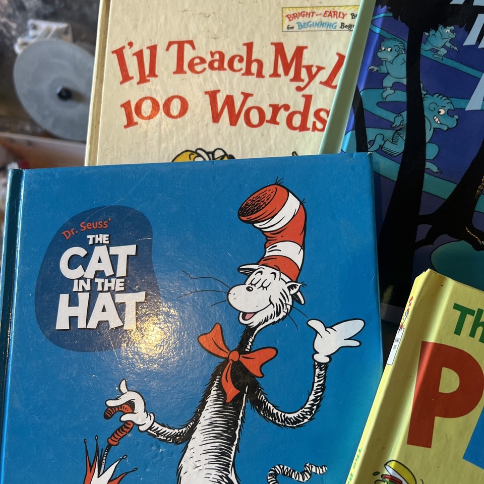 Lot Of 13 Dr Seuss Books Childrens Kids Berenstain Bears Cat Hat Fish ...