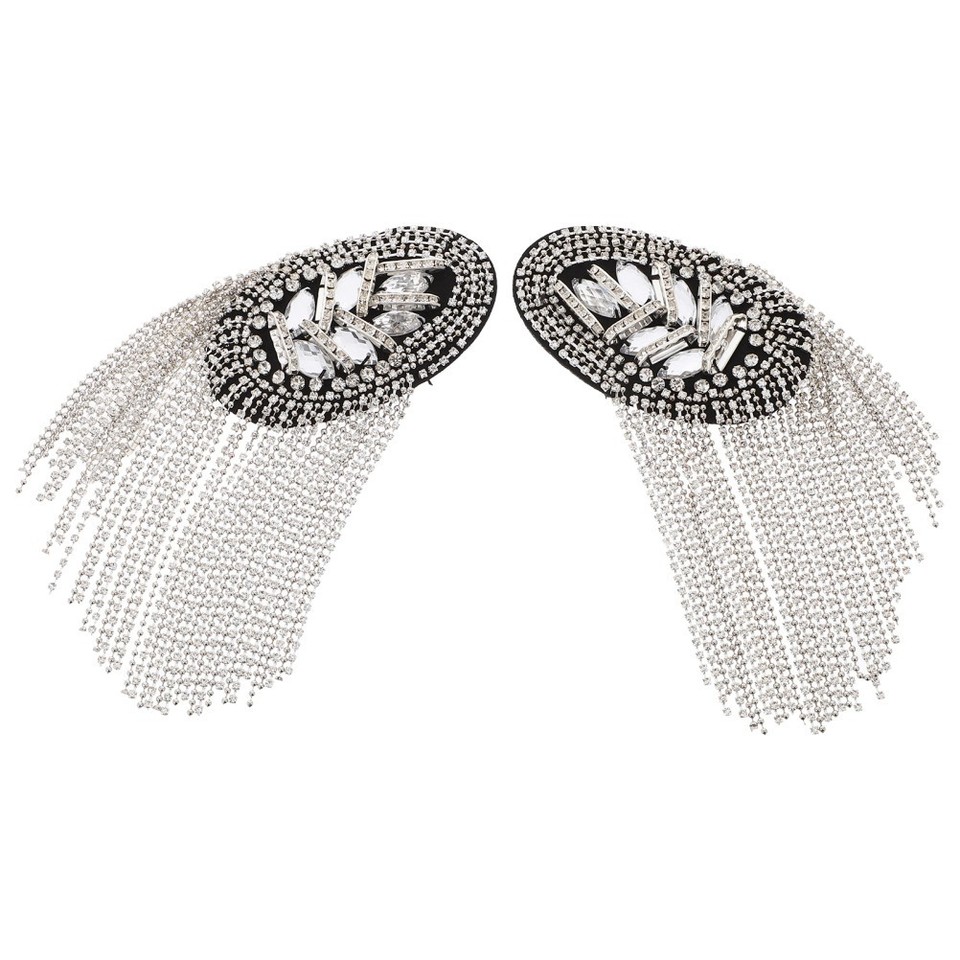 Tassel Epaulet Party Wear Shoulder Epaulets Epaulettes Rhinestone Pads ...