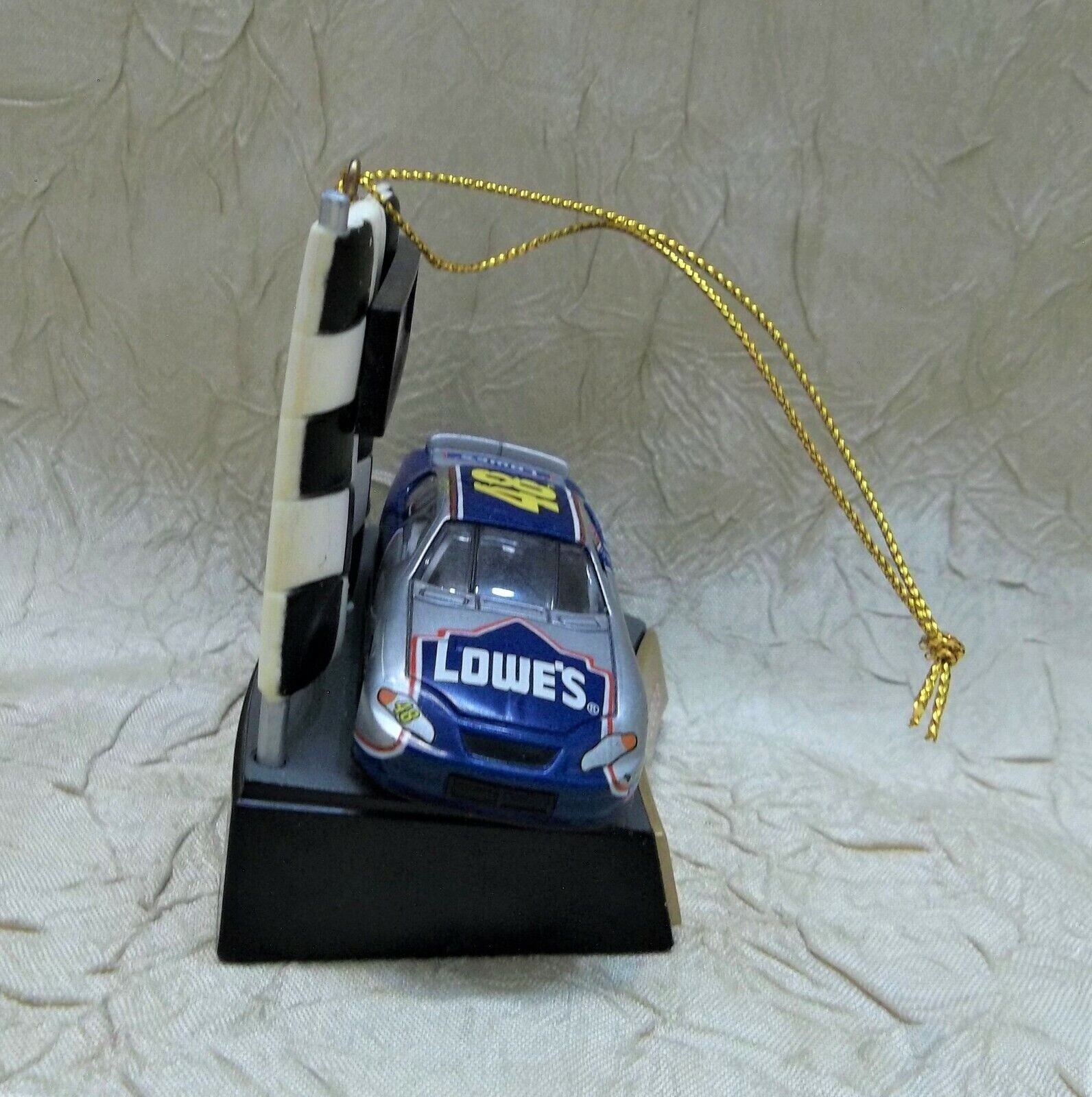 Jimmie Johnson Racecar 2003 Christmas Ornament Lowe's Holiday NASCAR | eBay