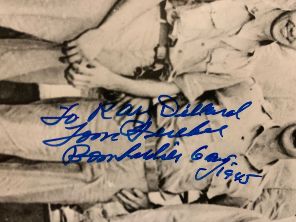 ULTRA RARE PHOTO ENOLA GAY TOM FEREBEE SIGNED BOMBARDIER HIROSHIMA ...