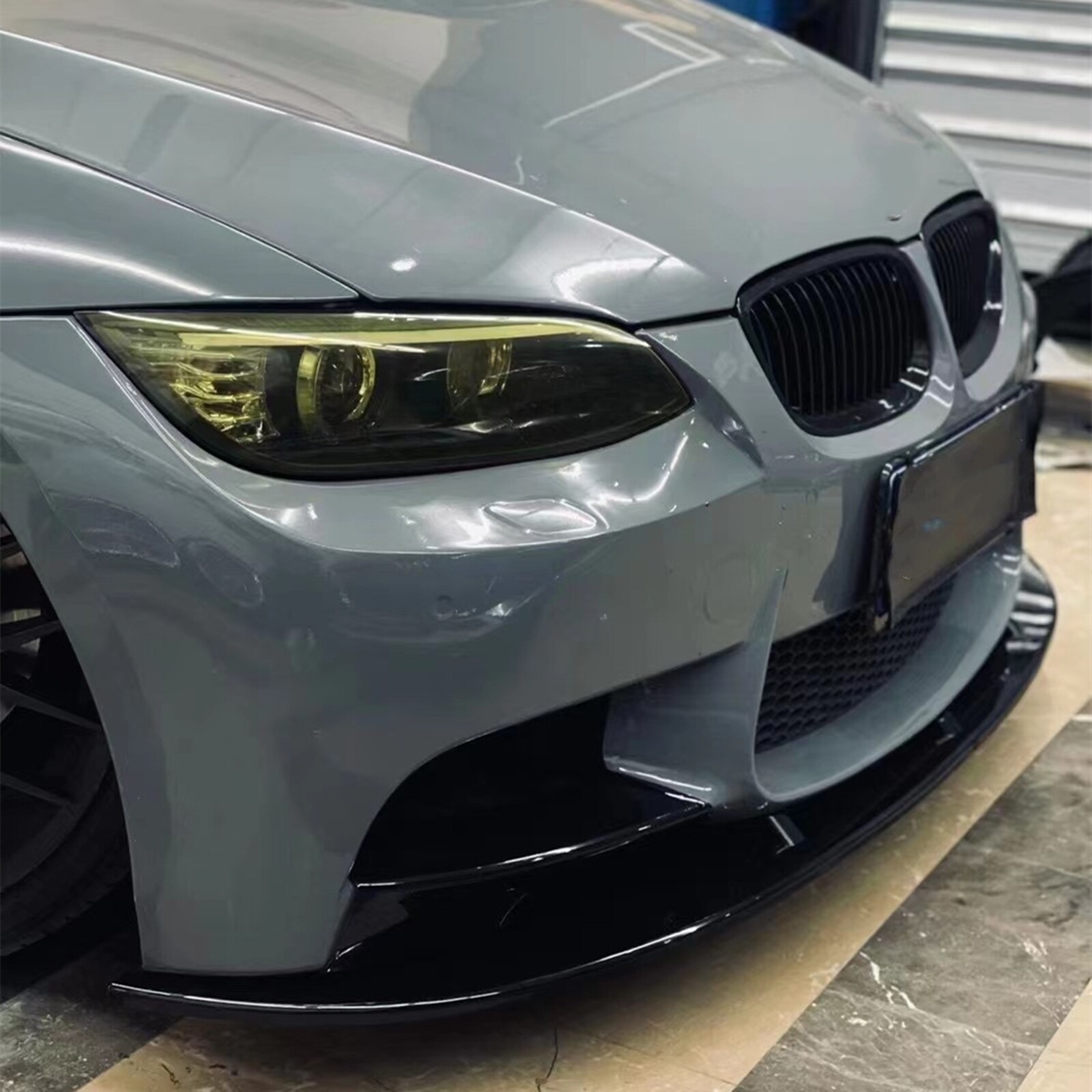 Carbon Fiber Look Front Lip Bumper Spoiler Splitter For BMW E92 M3 2007 ...
