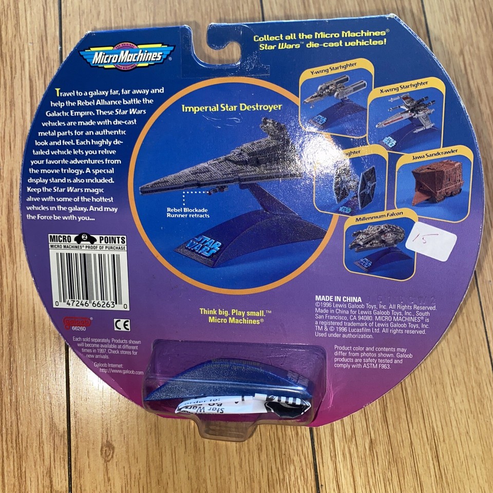 1996 Galoob STAR WARS Micro Machines Die-Cast Imperial Star Destroyer ...