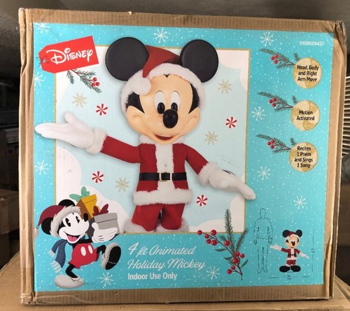 Disney 4 ft. Animated Holiday Mickey - 23SV24033 for sale online | eBay