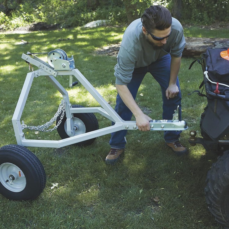 Log Skidding Arch & Dolly 1000lbs Capacity Heavy Duty Log Holder Wood ...