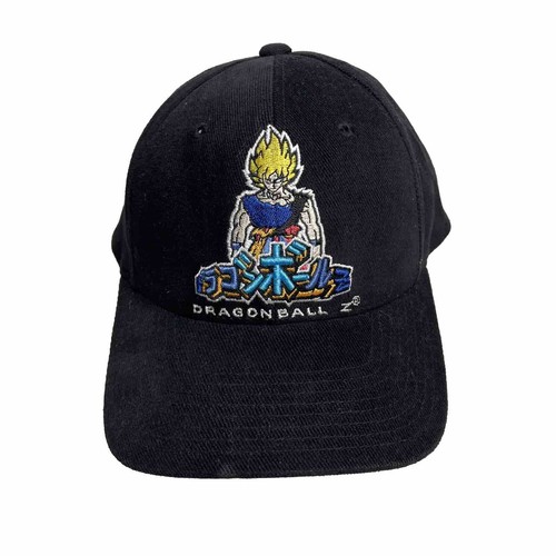 Vintage Dragon Ball Z Hat Super Saiyan Goku Cap Y2K 2000 Black ...