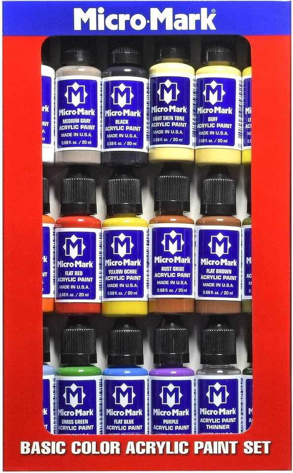 Basic Color Model Paint Set - Versatile Paint Set for Models ...