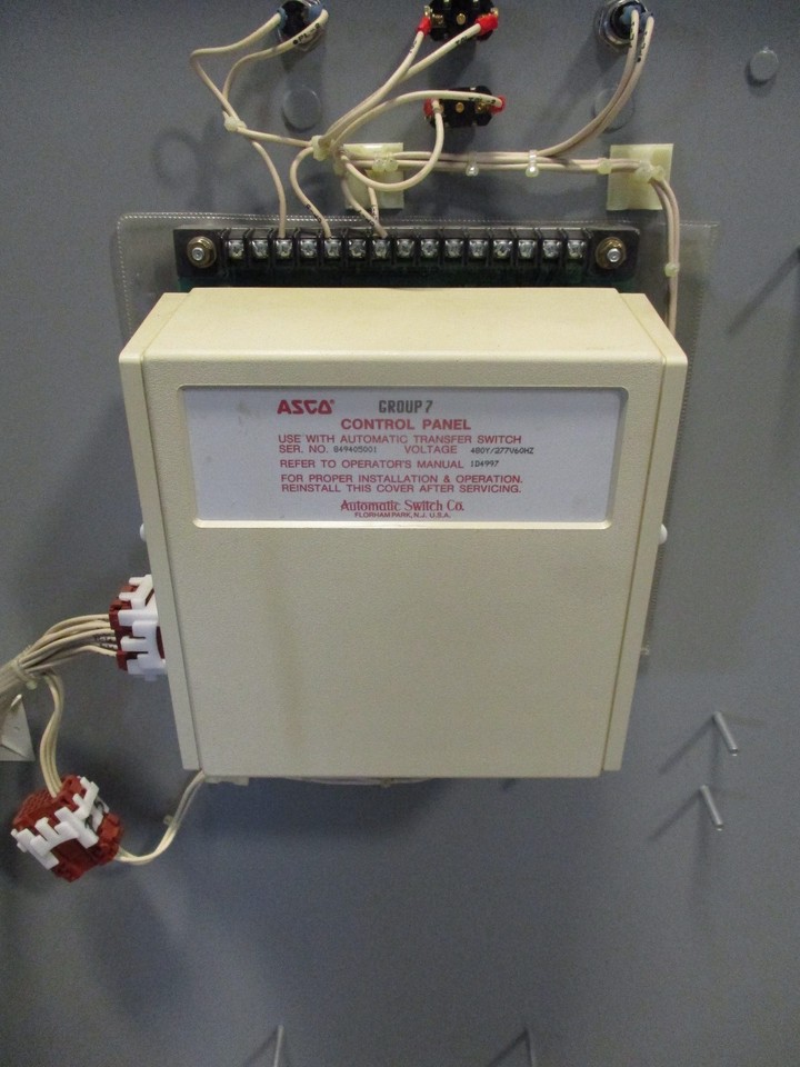 ASCO 962 TRANSFER SWITCH BYPASS ISOLATION SWITCH 600 Amp 480 Volt 3P 3W ...
