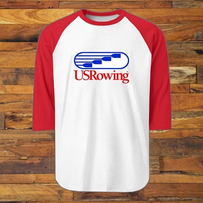 Team USA US Rowing Men's Red Raglan S-2XL | eBay