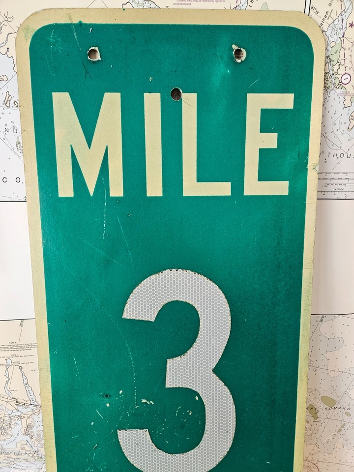313 Authentic Retired MILE 313 Road Highway Sign DETROIT AREA CODE! | eBay