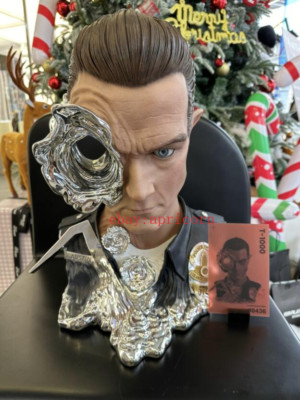 1/1 The Terminator T1000 Bust Statue Figure Painted Model Collectible ...