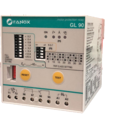 Fanox GL90 Integral Motor Protection Relay 30 - 60hp, 115V aux supply ...