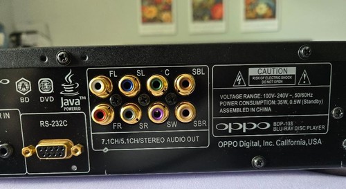 OPPO BDP-103 3D Blue Ray Player Used with / 3rd party Remote Control | eBay