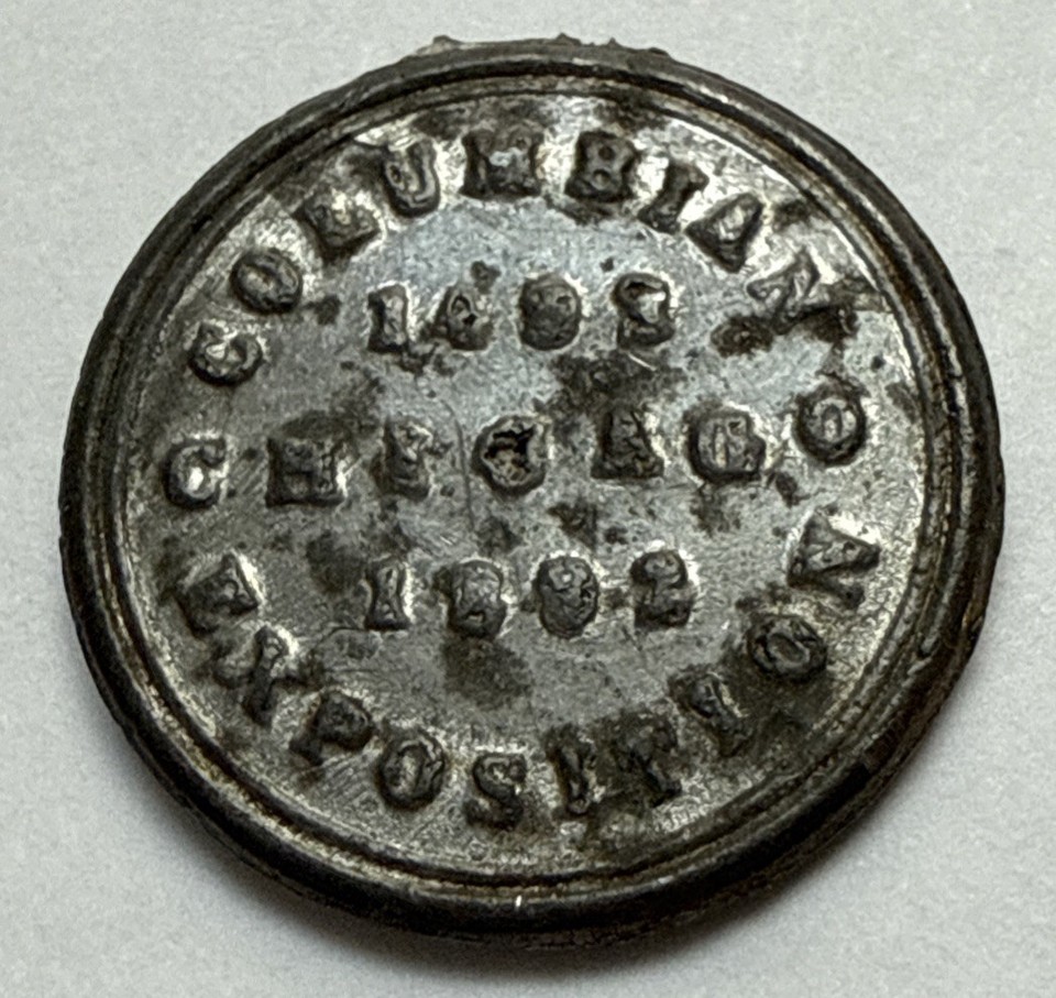 (3) Chicago Columbian Exposition Eglit Medals-Eglit #1, Eglit #8, and ...