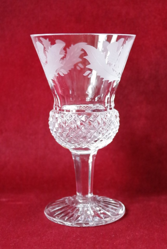 Edinburgh Crystal Thistle Pattern - Sherry Glass - signed | eBay