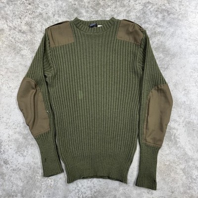 Vintage Remploy Commando Sweater Mens Size 3 Olive Green Wool Military ...